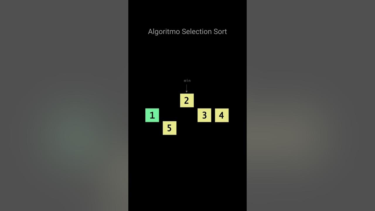 Como funciona o algoritmo selection sort - YouTube