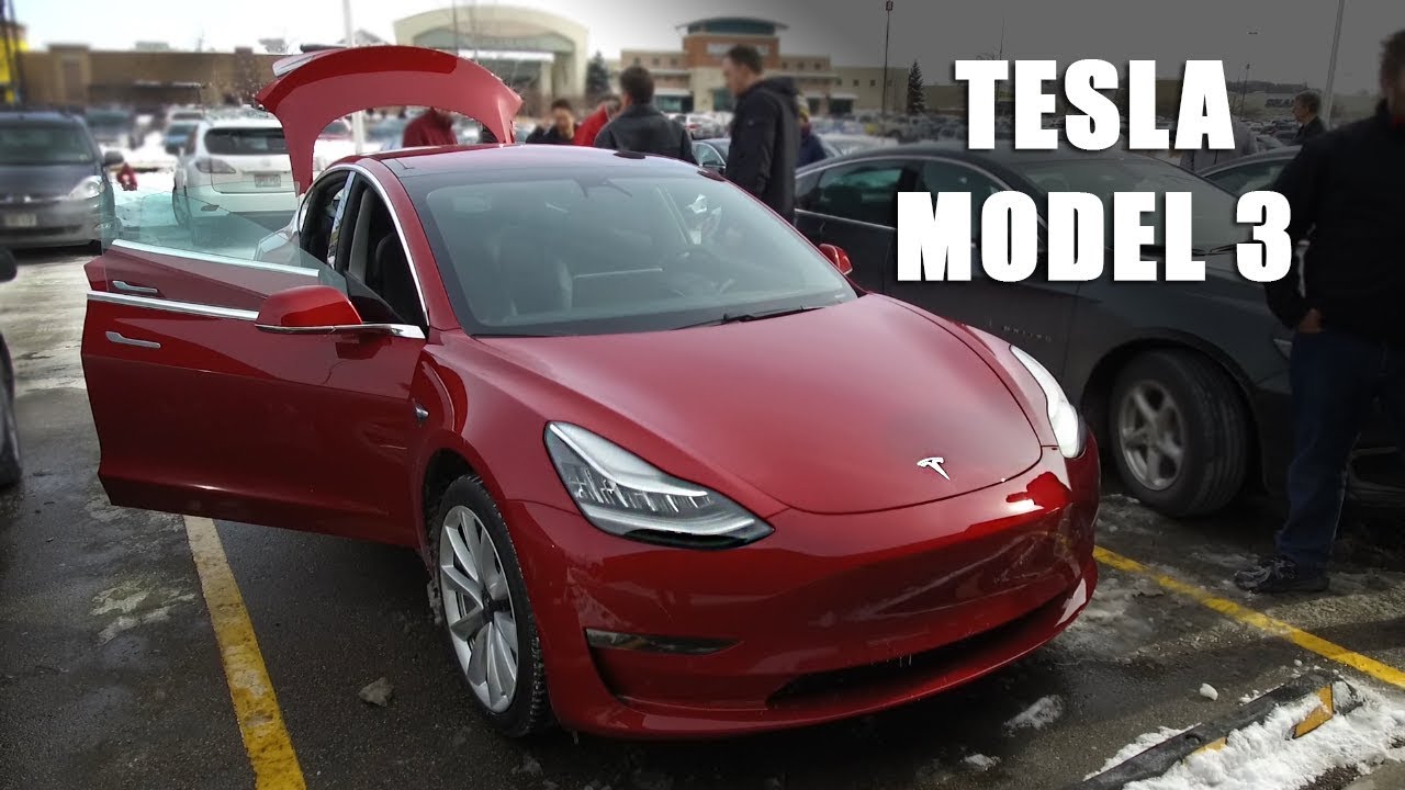 Tesla Model 3 First View - YouTube