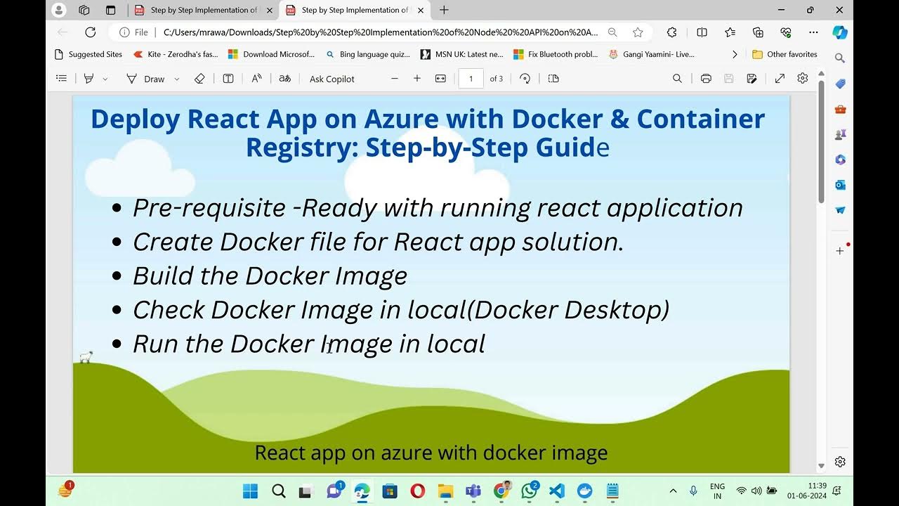 Deploy React App on Azure with Docker & Container Registry: Step-by-Step Guide - YouTube