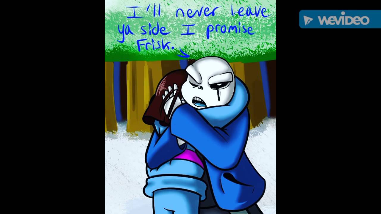 Frisk and sans romantic moments (Created by me and friends) - YouTube