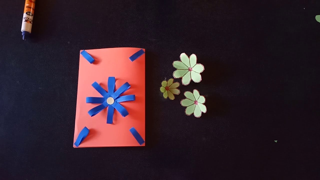 Paper Greeting Card/Easy and Simple Greeting Card making for Kids ...