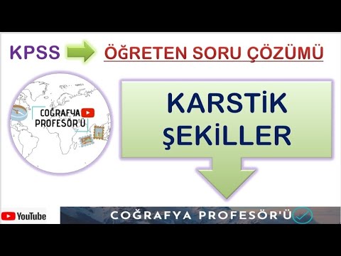 KPSS 2023 [KARSTİK ŞEKİLLER] Öğreten soru çözümleri serisi...