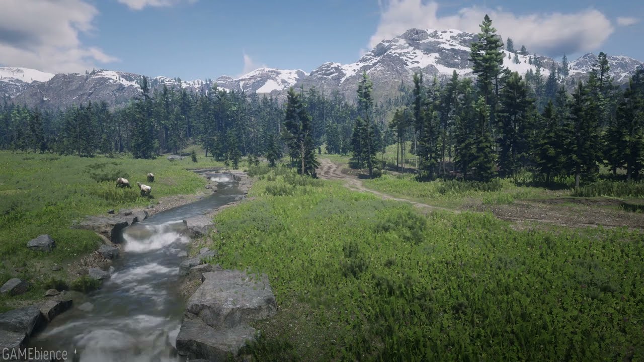 5 Hour - Red Dead Redemption 2 - Nature Creek Ambience - YouTube