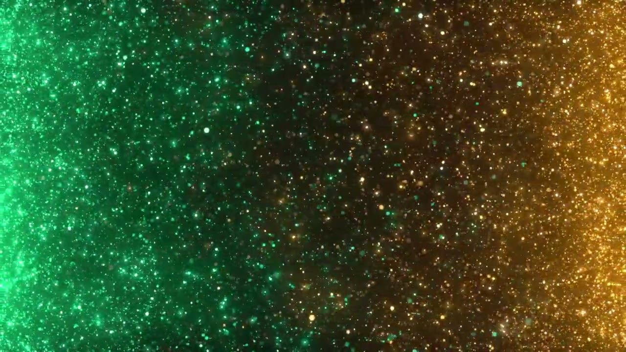 Green and Gold Clashing Particles Free Background Videos, No Copyright ...