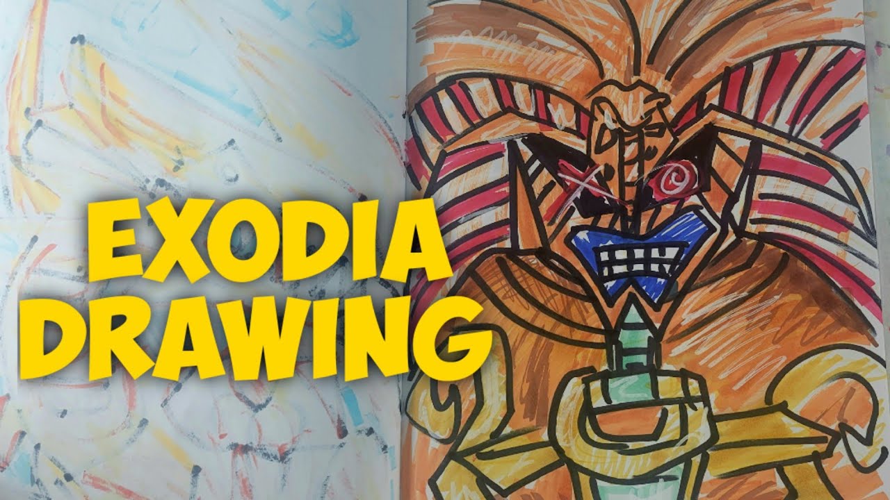 Exodia Drawing- Yugioh Drawing | Sketchbook Vlog #057 - YouTube