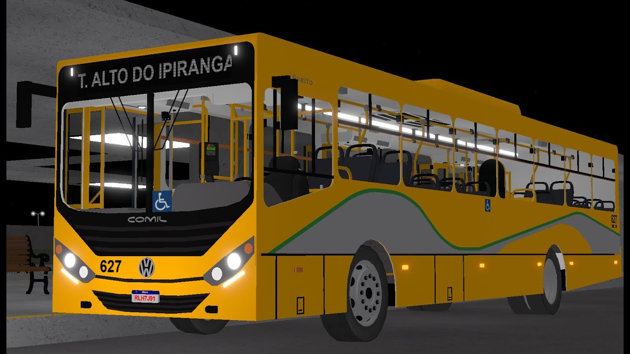 ROBLOX Buses: Transpiedade 627 @ Crosstown Route 1 - YouTube