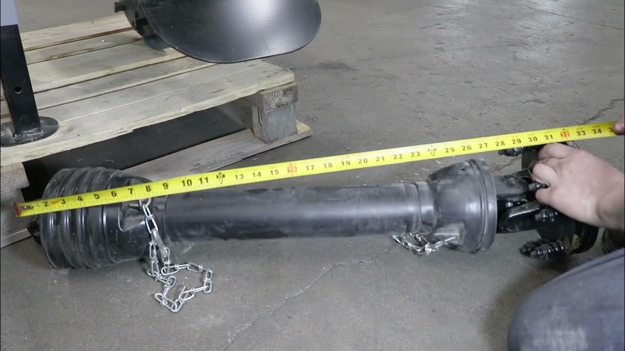 Determining PTO shaft length for 1P24 - YouTube