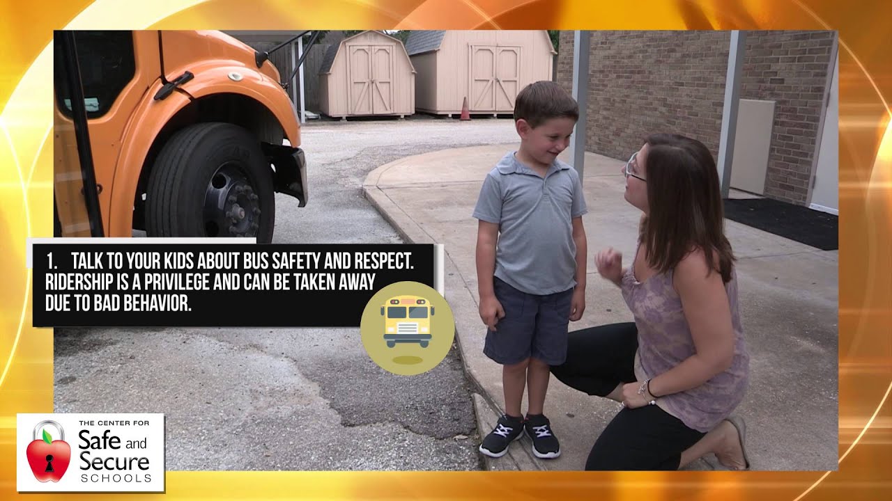 HCDE Bus Safety Tips (english) Safe and Secure Schools - YouTube