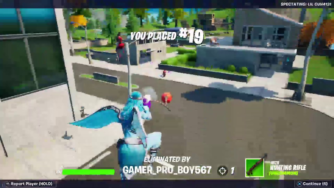 playing one shot fortnight - YouTube