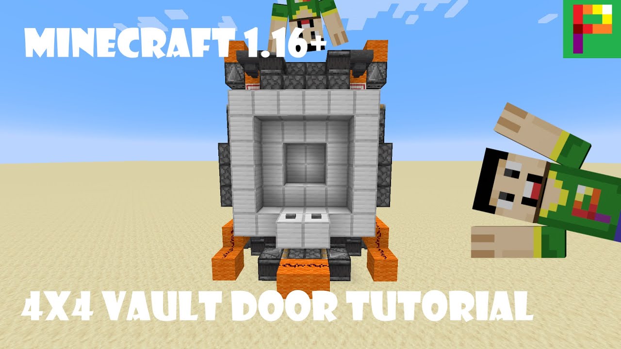4x4 Vault Door Tutorial (Extremely Fancy!!) | Minecraft 1.16+ - YouTube