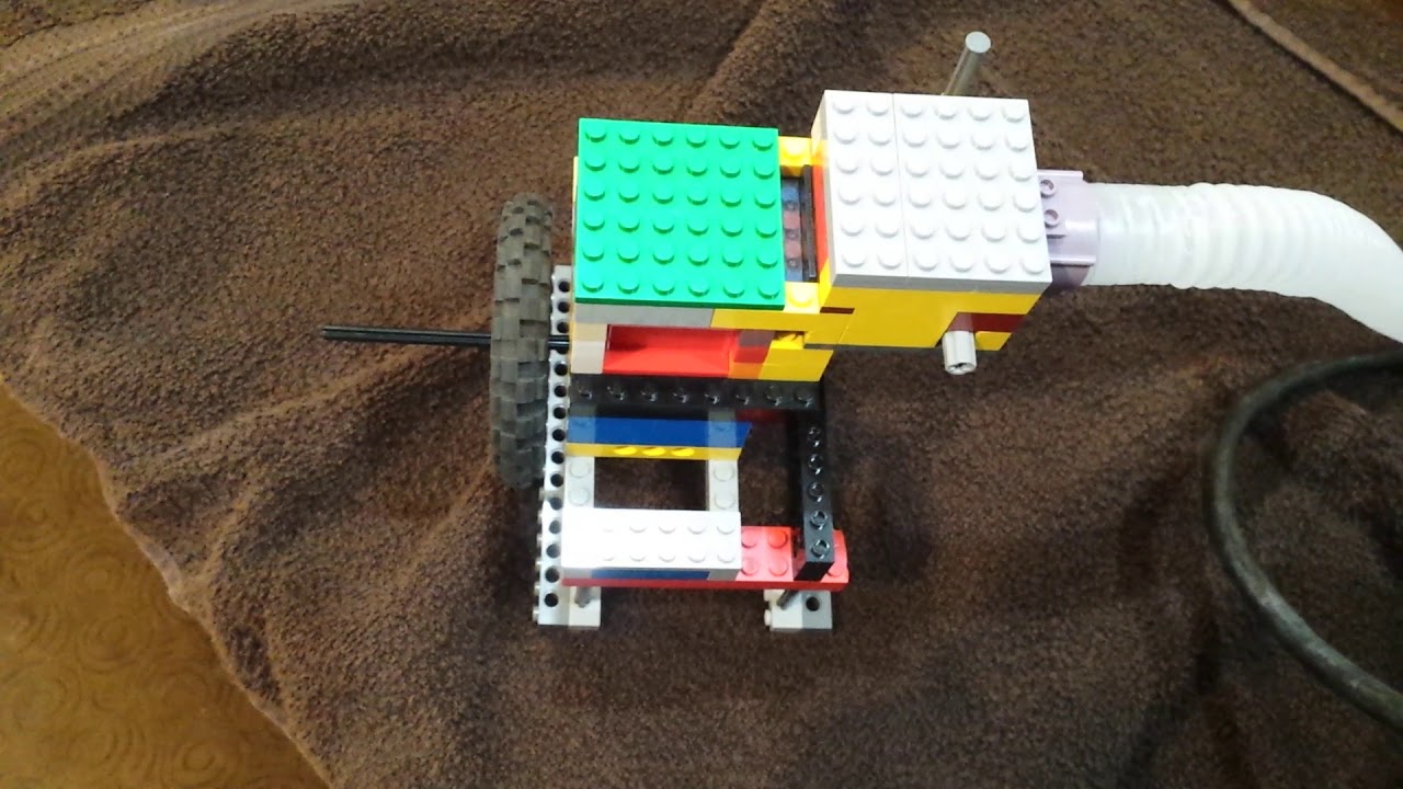 KFPlus lego air engine powered with industrial blower - YouTube
