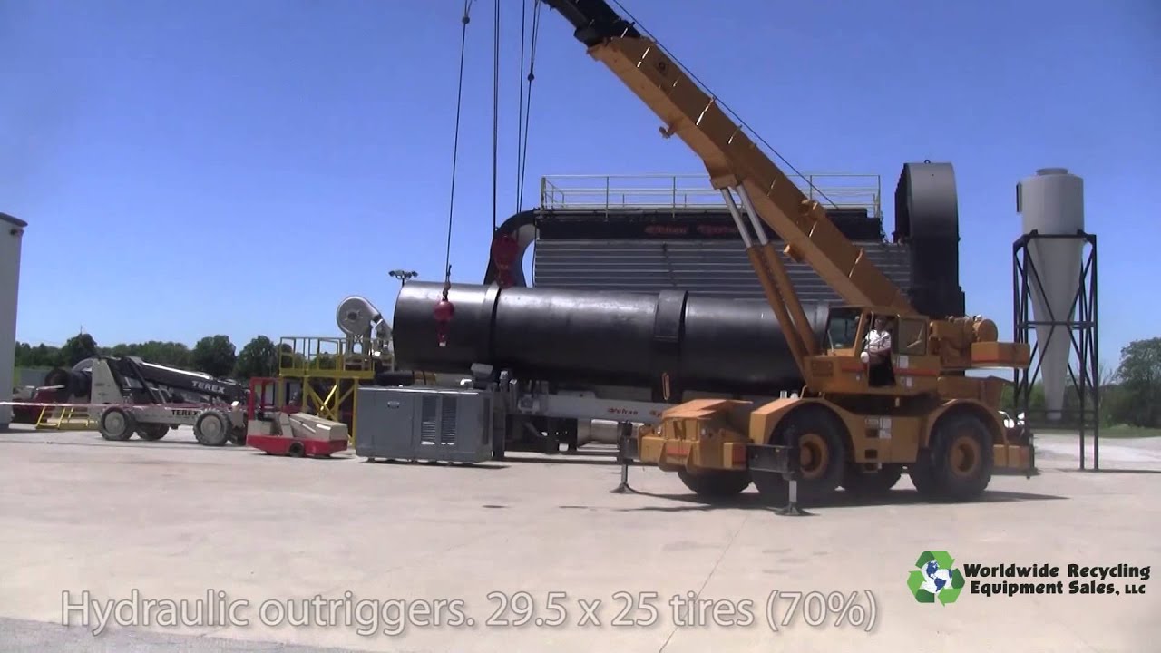 Grove Model RT745 45 Ton 4 x 4 Rough Terrain Crane - YouTube