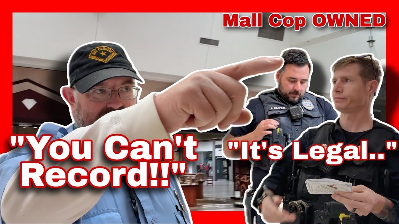 Mall Cop Calls REAL COPS TO REMOVE AUDITOR (GETS OWNED) - YouTube