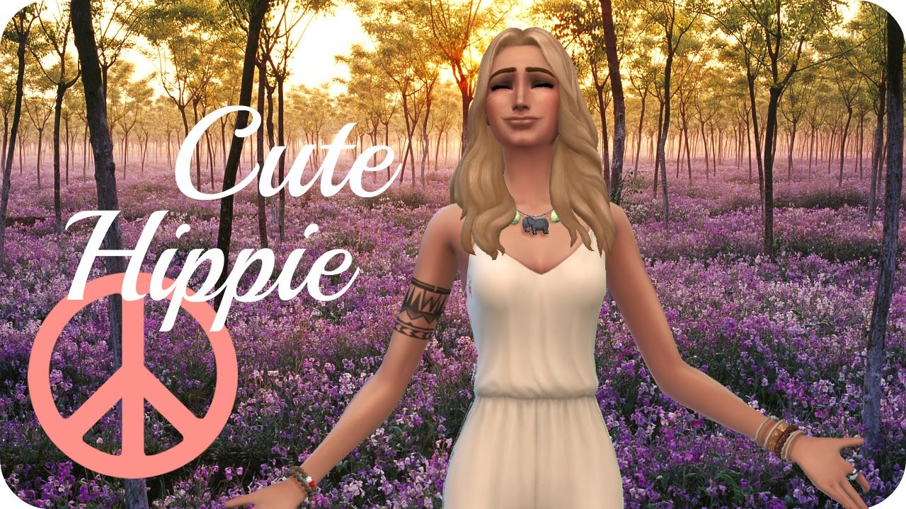 Sims 4 Create A Sim | Hippie Girl - YouTube
