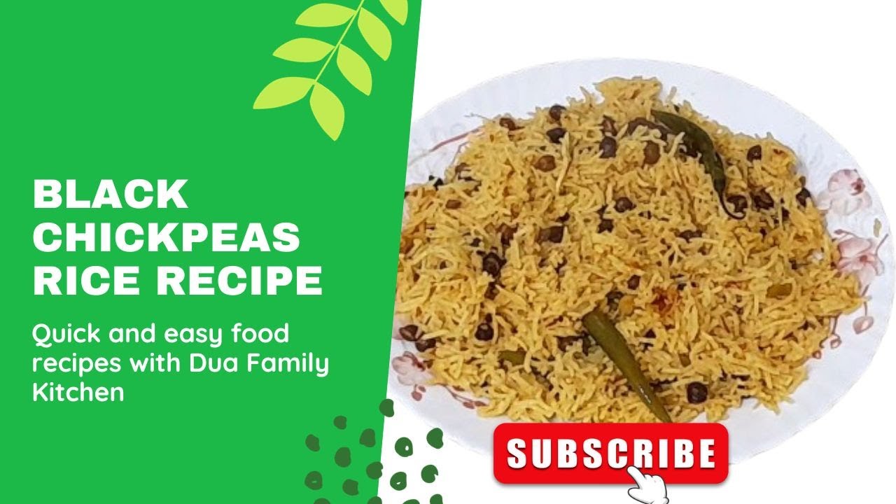 Black Chickpeas Rice | Kala Channa Rice | Black Channa Rice | Dua ...