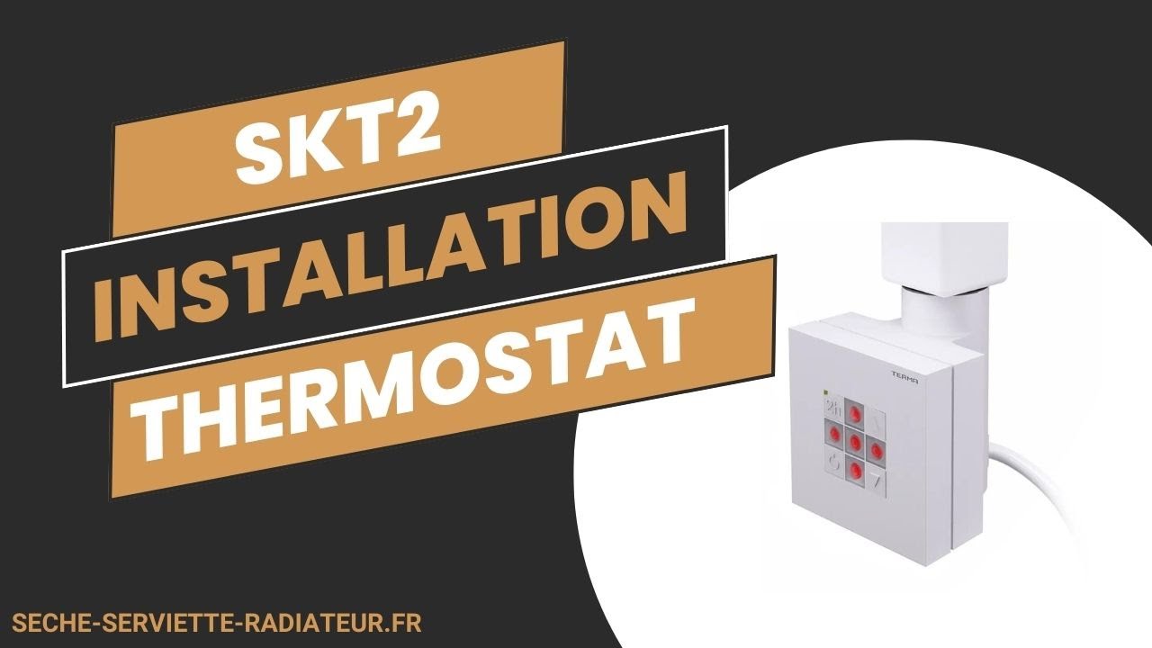 Installation thermostat SKT2 - thermostat électrique - YouTube