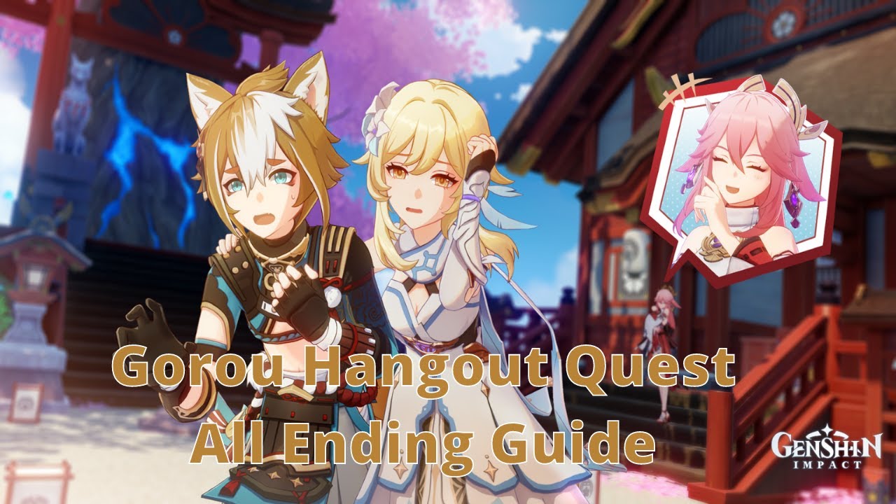GOROU HANGOUT QUEST ALL ENDING GUIDE - Genshin Impact Indonesia - YouTube