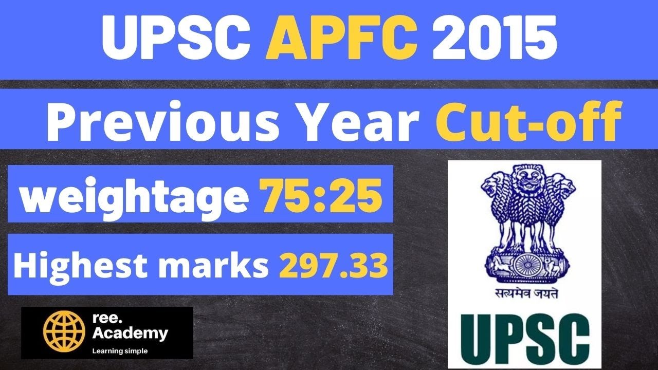 UPSC APFC 2015 Cut-off कितना था | - YouTube