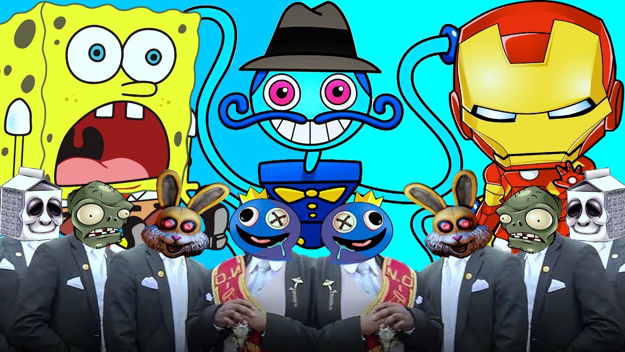 Daddy Long Legs & SpongeBob & Iron Man - SUPER Coffin Dance MEGAMIX ...