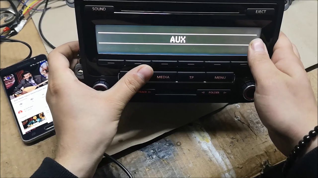 VOLKSWAGEN RCD 310 AUX KABLO YAPIMI - YouTube