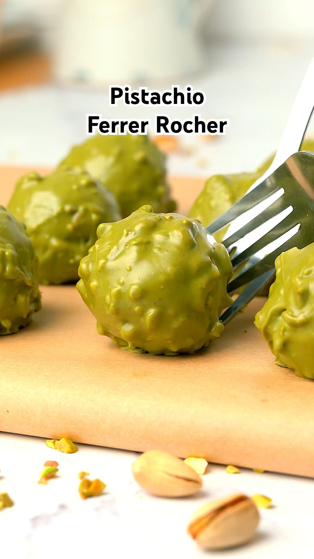 I invented a NEW Ferrero Rocher flavour ferrerorocher pistachio easydessert