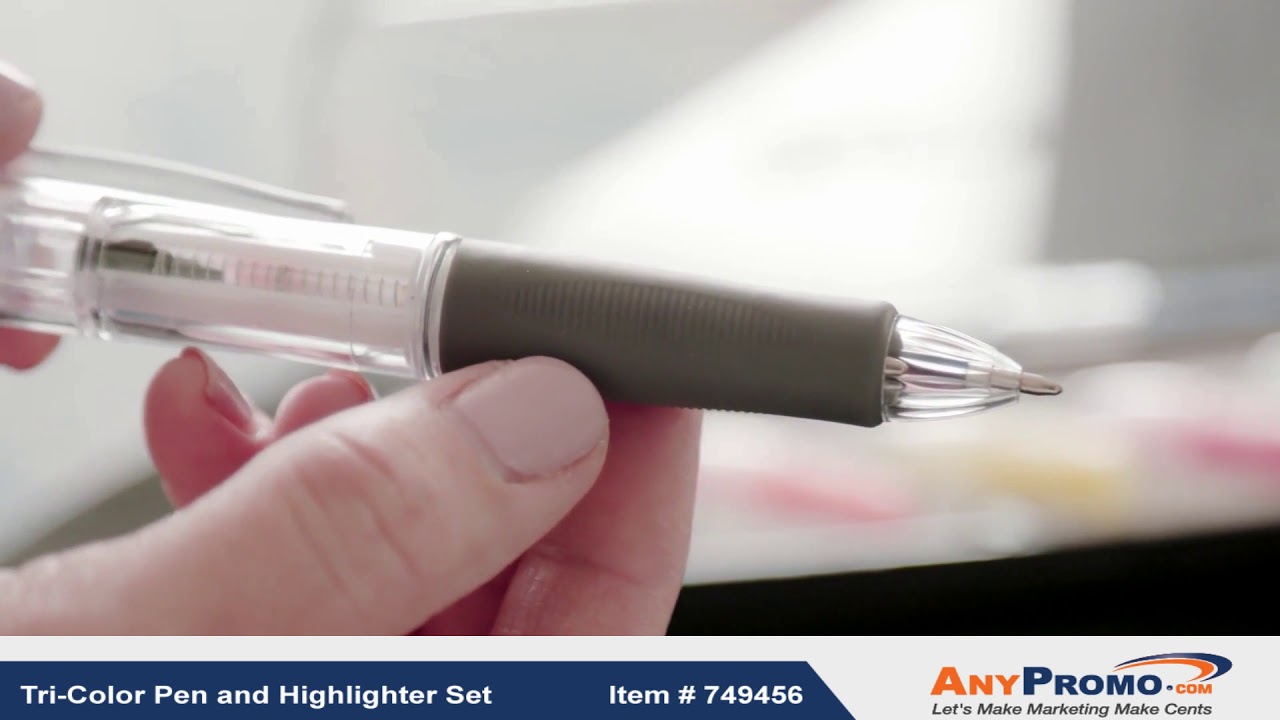 Promo Product Review: Tri-Color Pen and Highlighter Set| AnyPromo ...