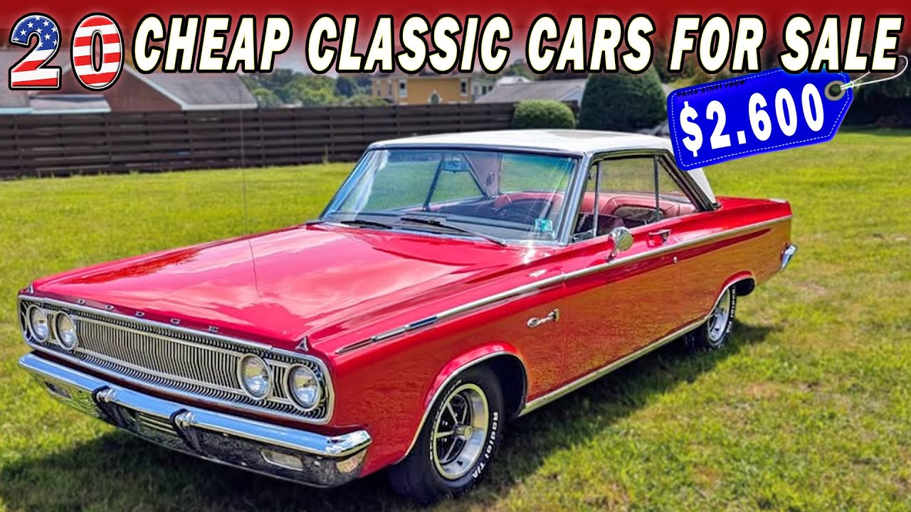 Top Classic Cars for Sale on a Budget 20 Cheap Classic Cars - YouTube