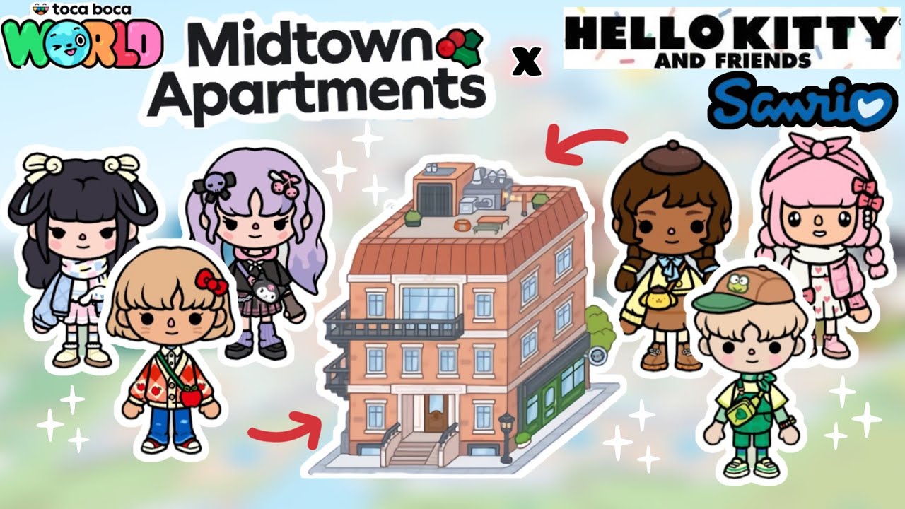 Midtown Apartment × Hello Kitty & Friends || Toca Boca World # ...
