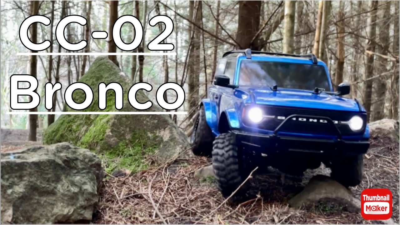 Tamiya CC-02 Ford Bronco CC02 RC Truck Easter 🐣 Forest trail - YouTube