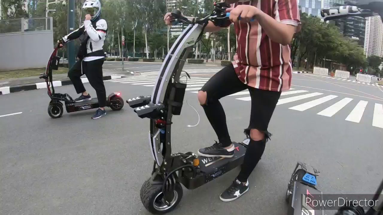 Speed Test Weped scooters - YouTube