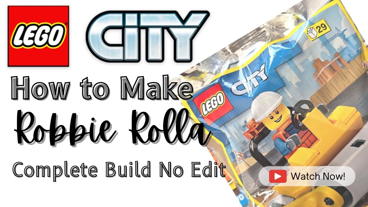 Robbie Rolla's Steamroller Complete Build | LEGO City Robbie Rolla ...