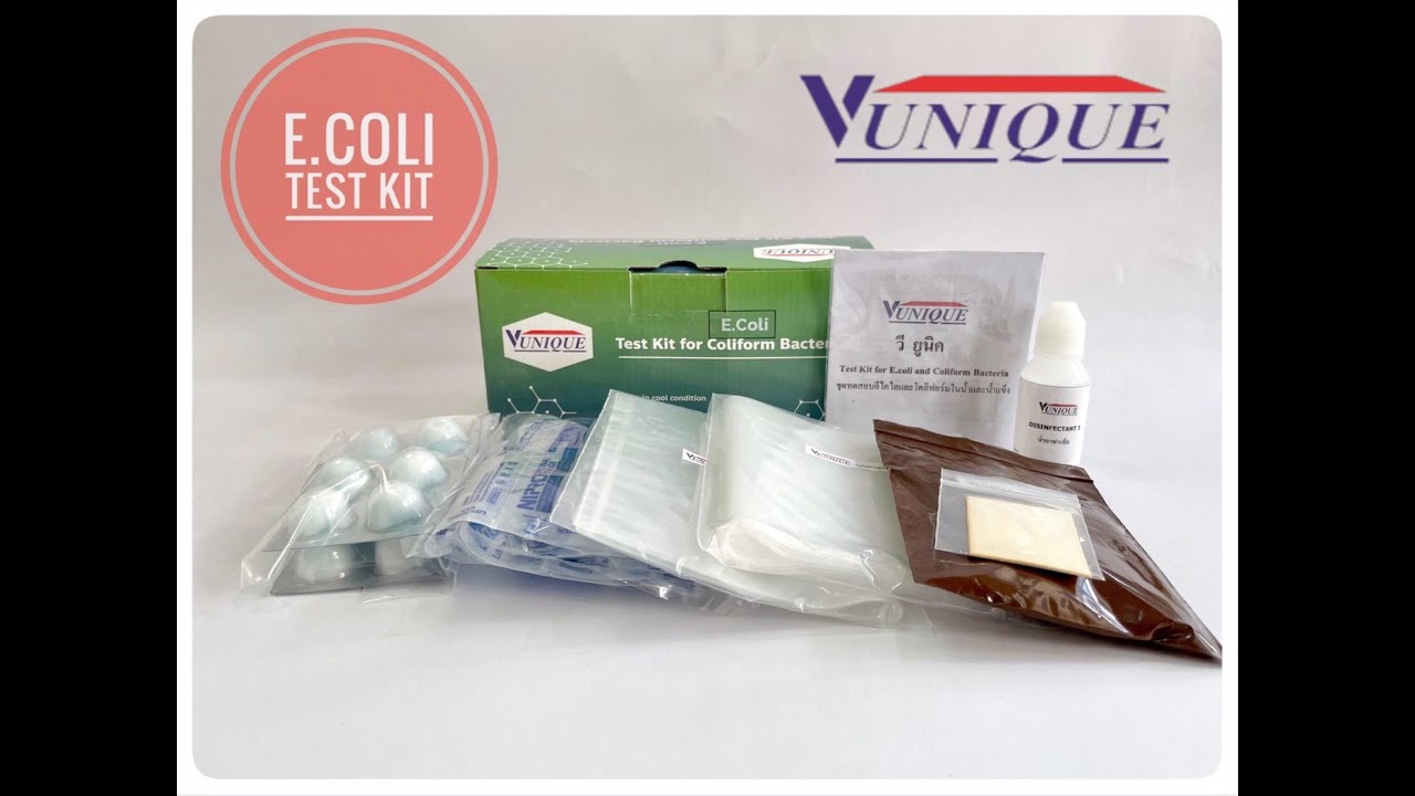E.coli Test Kit for Coliform Bacteria : Brand 'Vunique' - YouTube