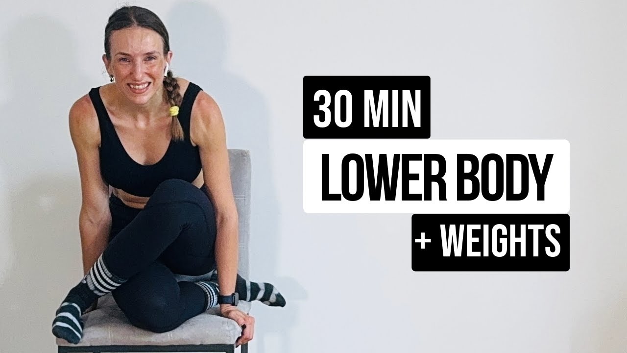 30 Min Glutes & Hamstrings Workout | Lower Body Blast with Dumbbells ...