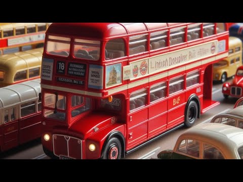Review Diecast Models of Buses: American School Bus & London Double ...