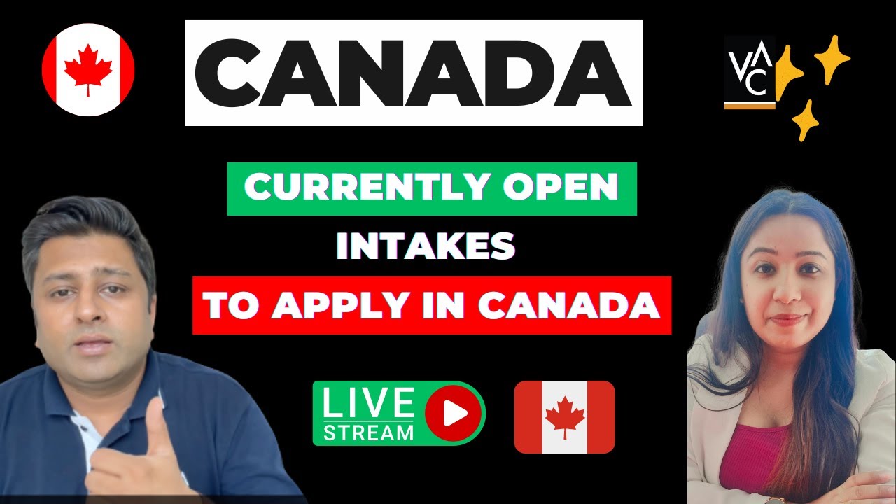 🇨🇦 Study In Canada - Currently Open Intakes to apply In Canada | Study ...