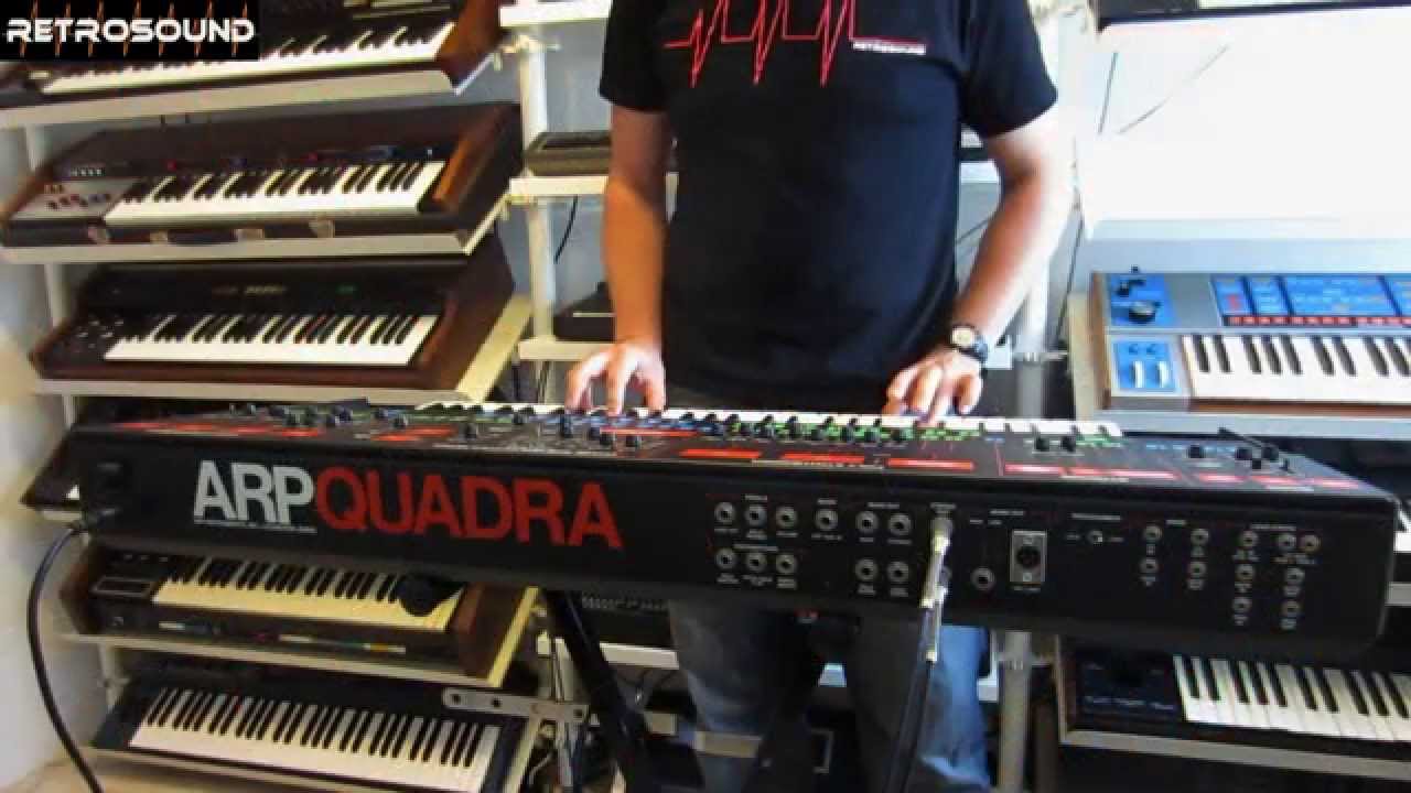 ARP QUADRA Analog Synthesizer (1978) "Four In One" - YouTube