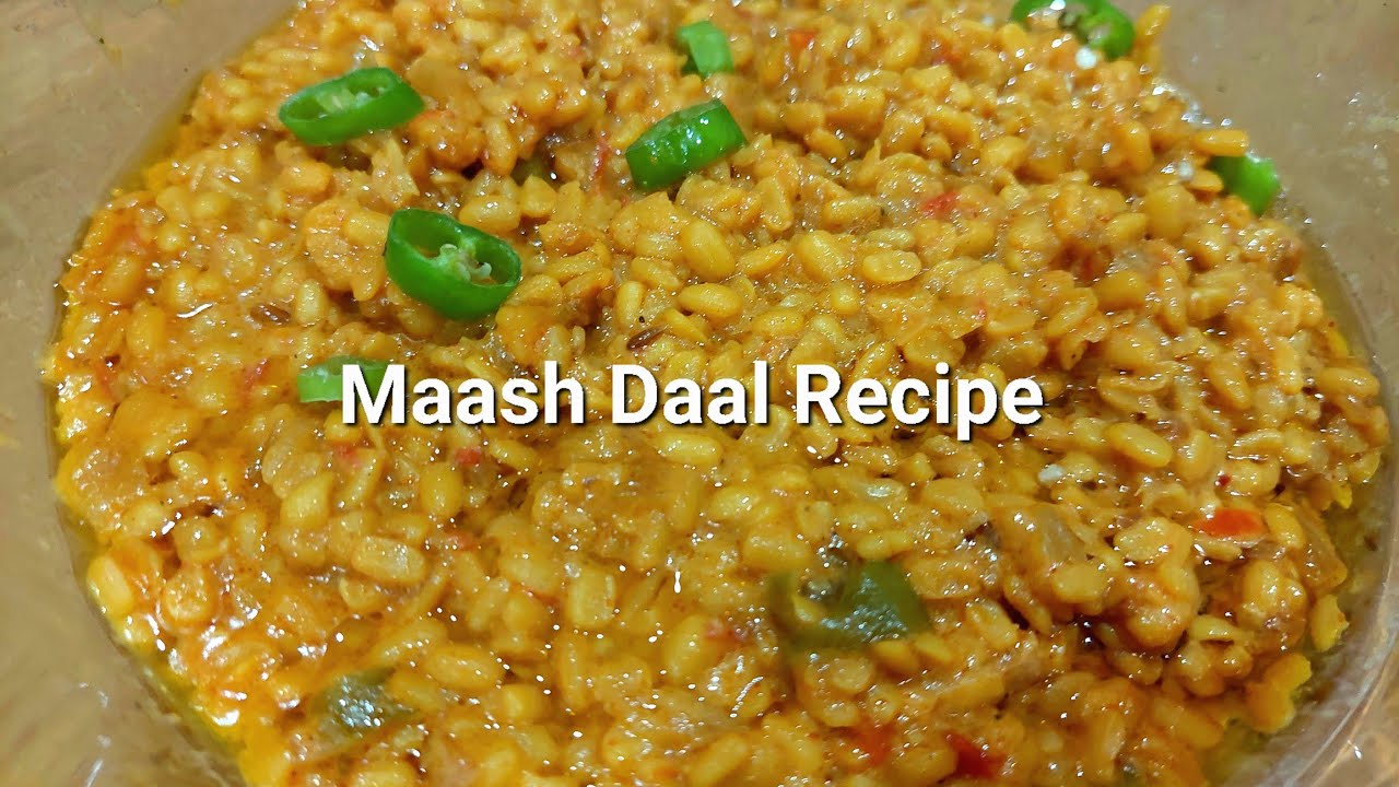 Maash ki Daal Recipe || Urad Daal Dhaba Style Recipe #maashdaal # ...