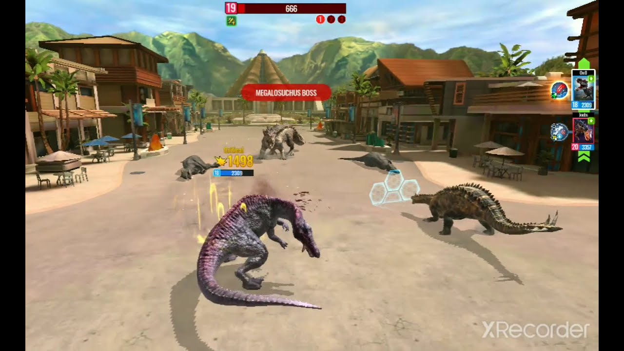 Jurassic World Alive New Megalosuchus Boss Raid (Workable strat) - YouTube