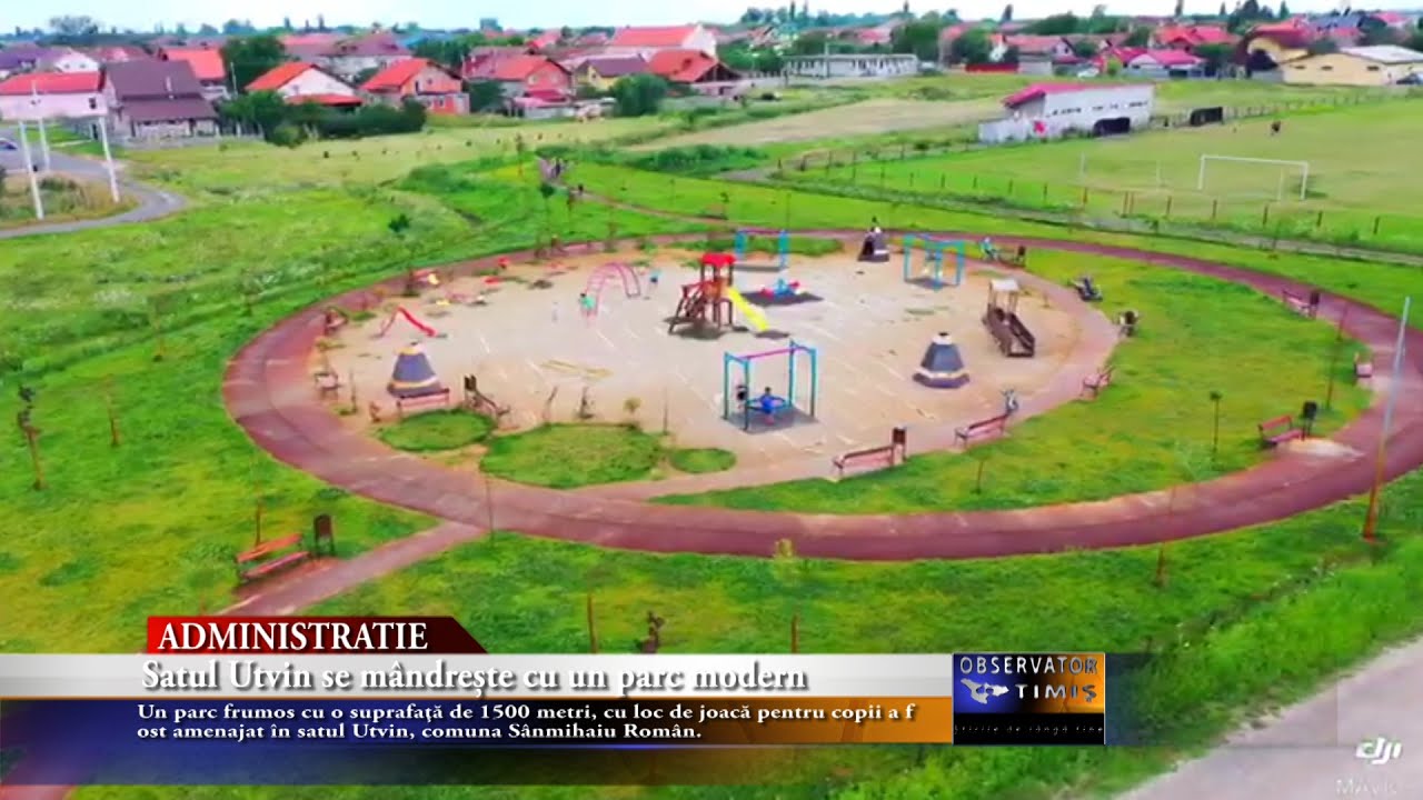 Satul Utvin se mândrește cu un parc modern - YouTube