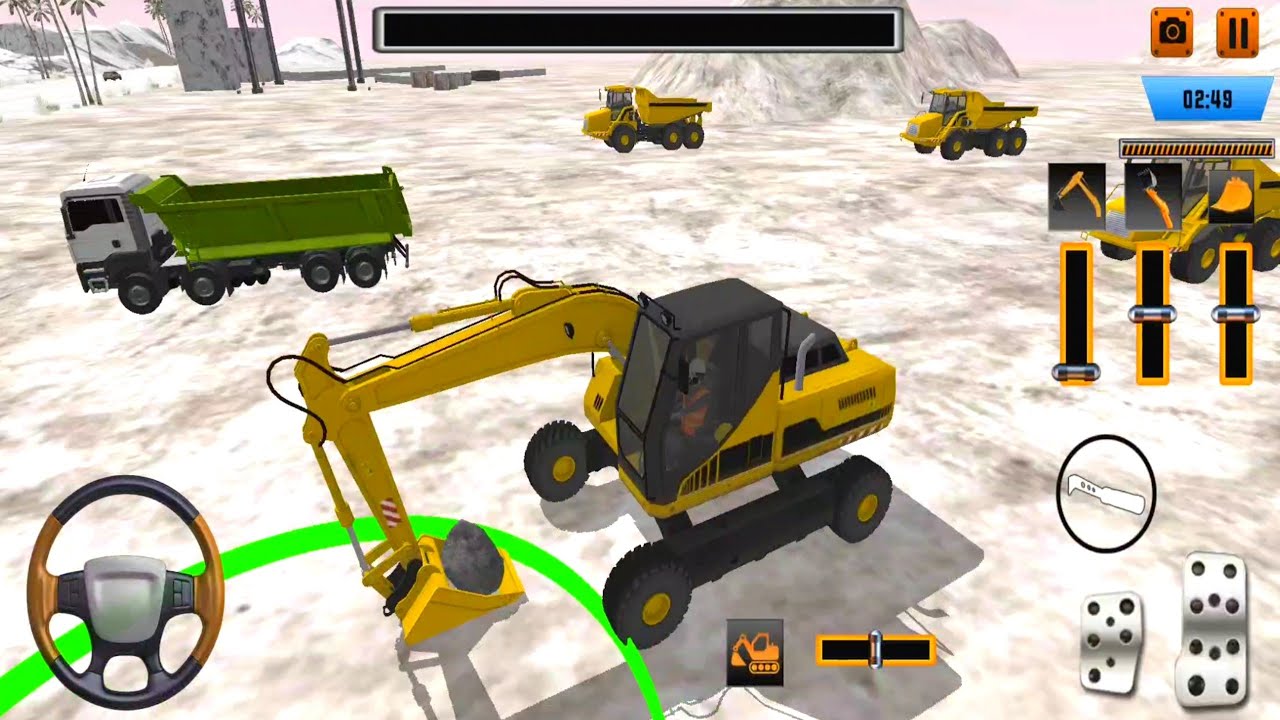 Sand Excavator Crane Simulator - Heavy Construction Games - Android ...