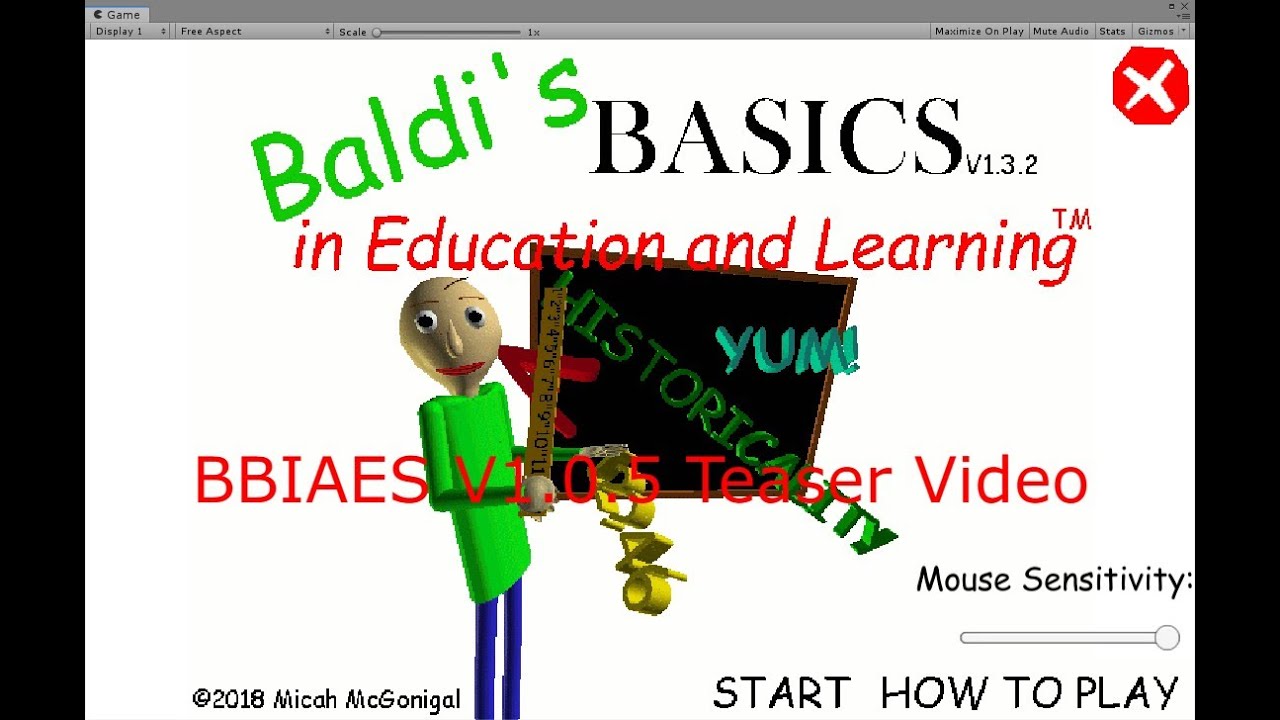 Baldi's Basics In An Expanded School V1.0.5 Teaser (Showcasing The New ...