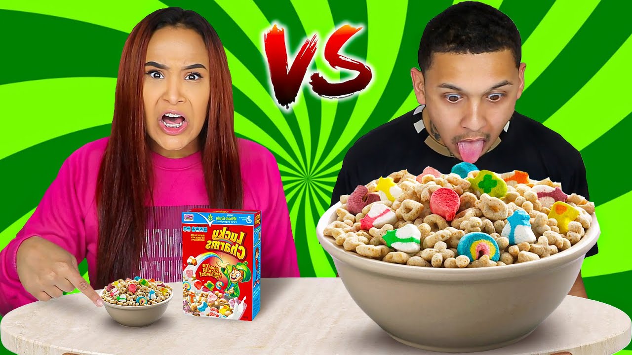 BIG VS SMALL FOOD CHALLENGE! - YouTube