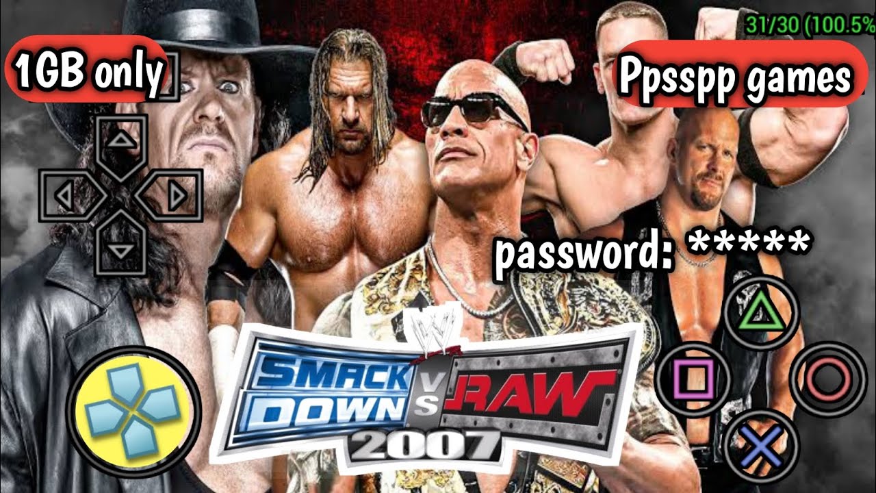 WWE SmackDown Vs. RAW 2007 PSP on ppsspp #ppsspp_games - YouTube