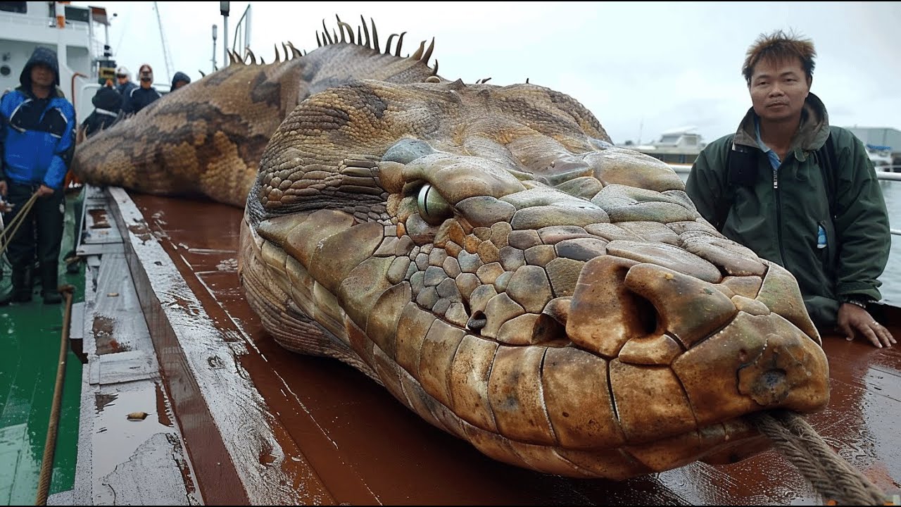 GIANT Sea Monsters Caught by Fishermen 💀 - YouTube