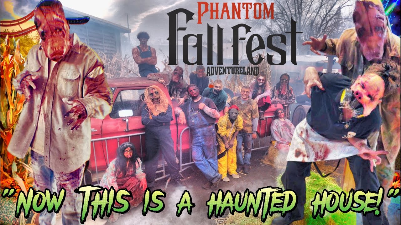 BTS | Scare Actor at Adventureland's Phantom Fall Fest | Haunted House Experience (2022) - YouTube