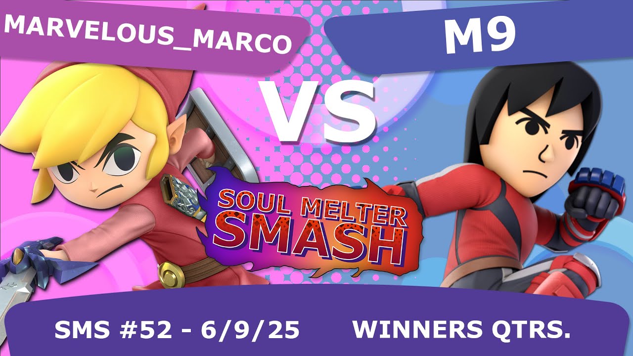 Soul Melter Smash #52 - CS3 | Marvelous_Marco (Toon Link) VS m9 (Mii ...