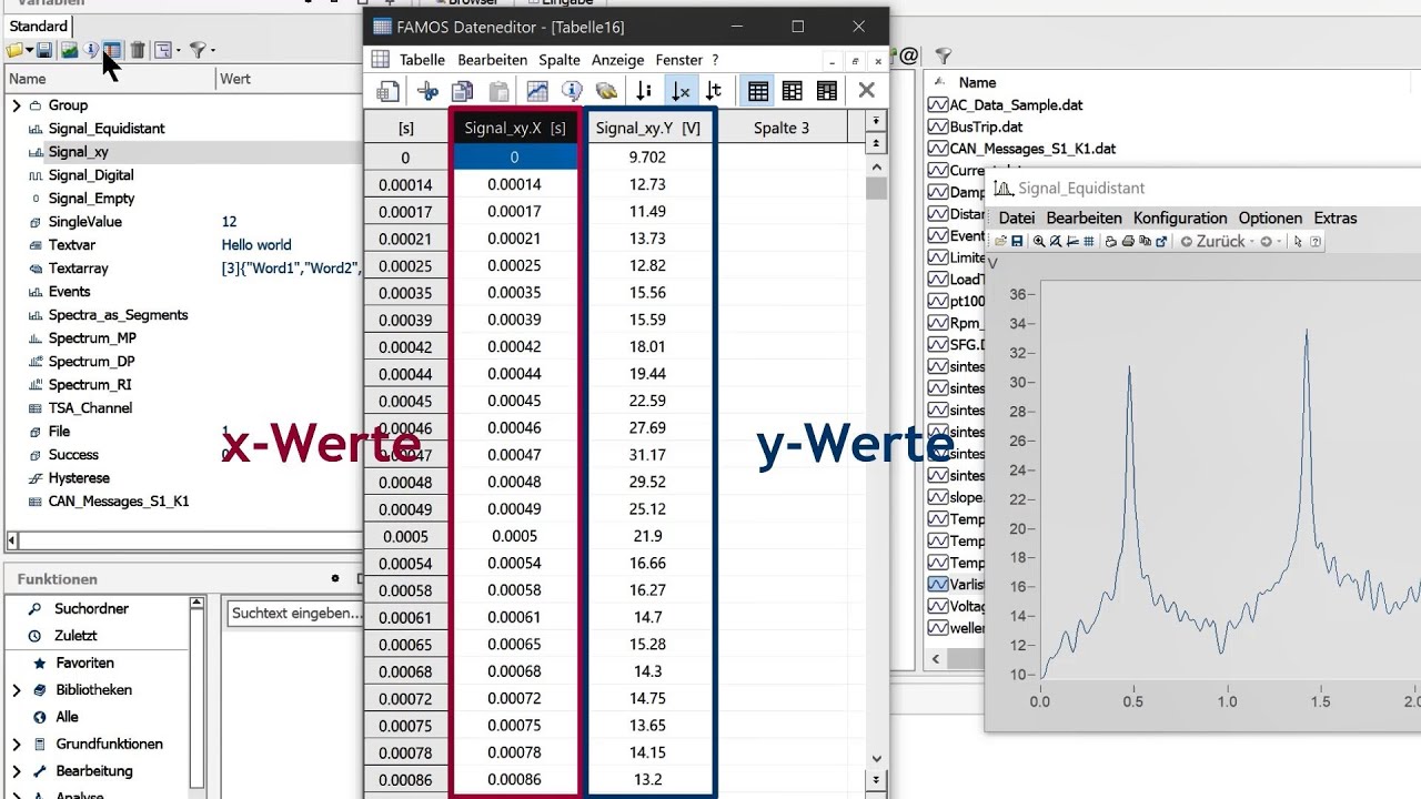 Datentypen in imc FAMOS - YouTube