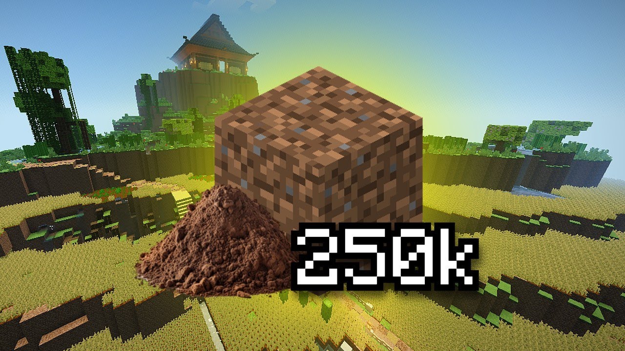 I Built A Megabase With 250k Dirt - YouTube
