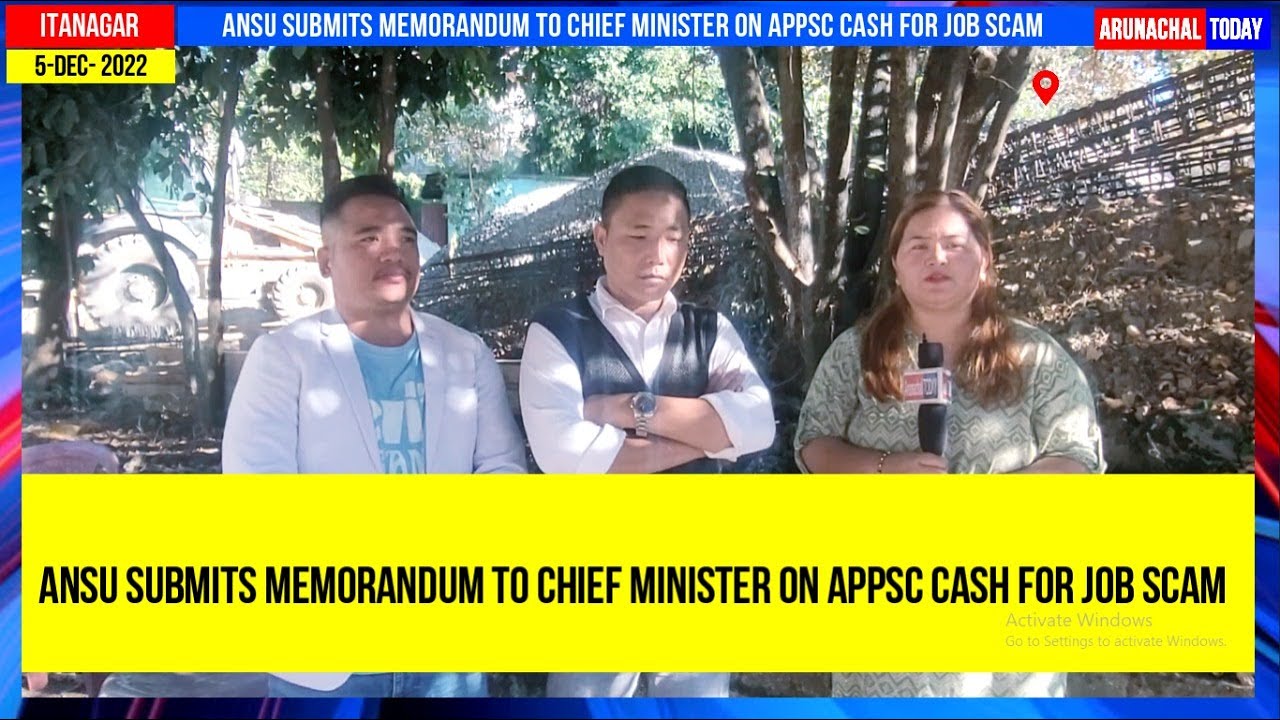 ANSU submits memorandum to Chief Minister on APPSC Cash for Job Scam ...