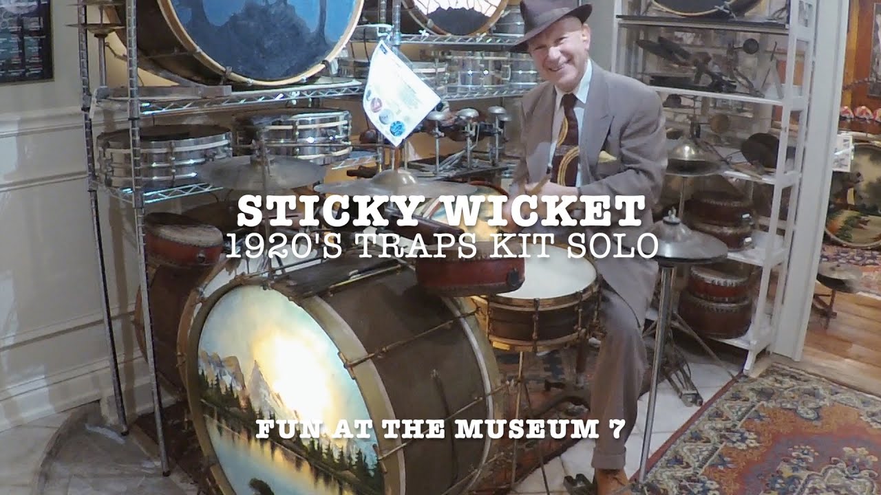 Sticky Wicket. 1920'S Traps Kit Solo. - YouTube